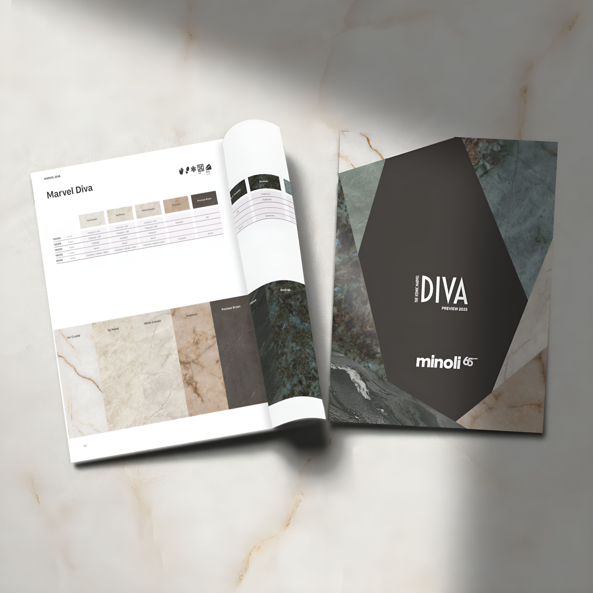 New Marvel DIVA Brochure and Samples - Minoli