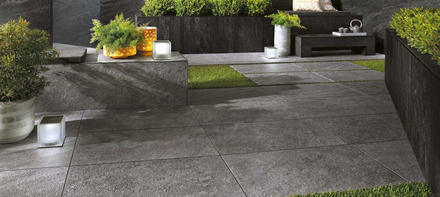 Stone Effect Tile for Inside and Outside | Minoli Bravestone Grey