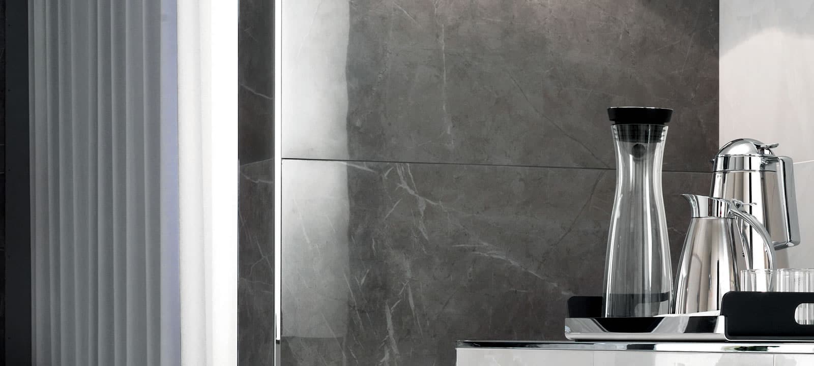 Grey Marble Effect Tiles | Evolution-Marvel Grey Stone